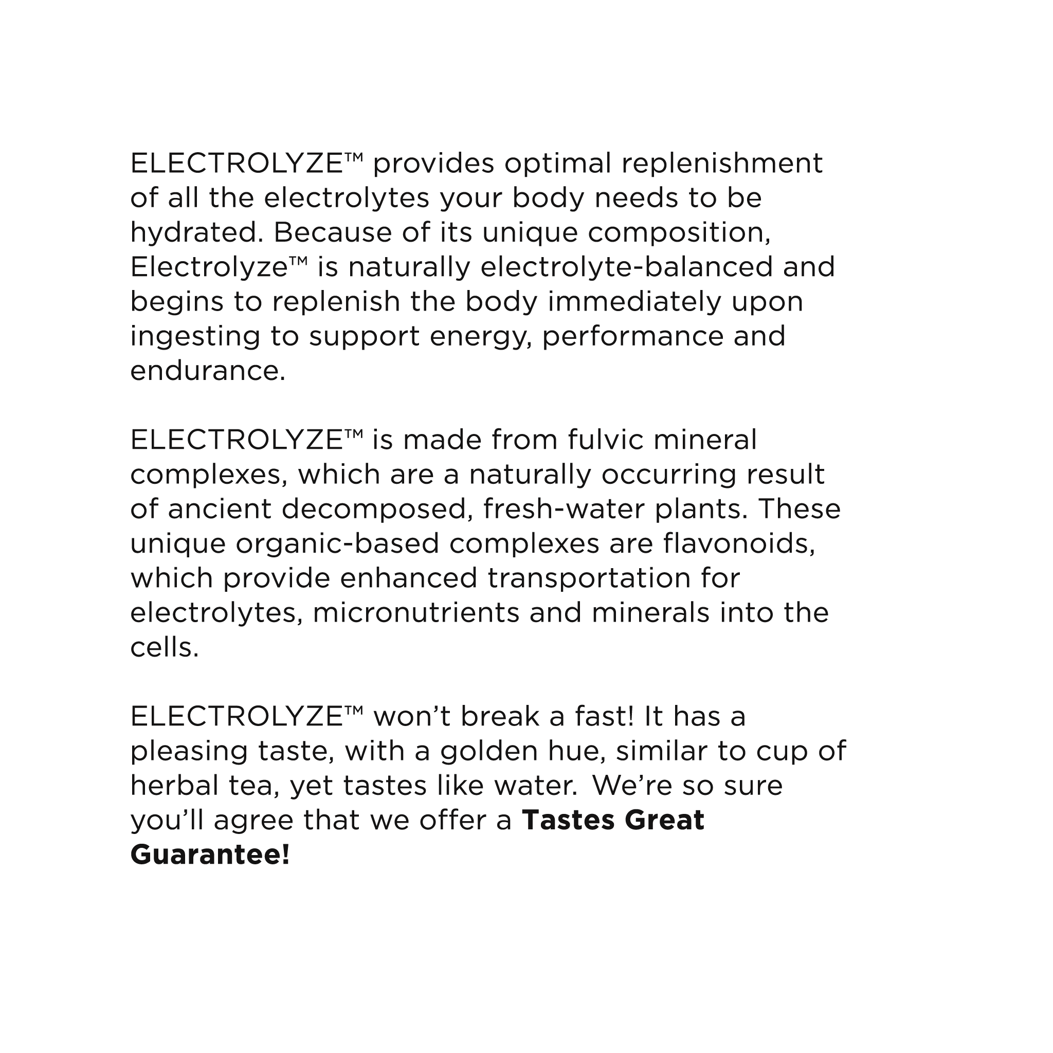 Electrolyze™ - The Gold Standard for Electrolyte Replenishment – BEAM ...